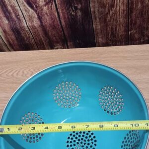 Kitchen | Blue Enamaled Metal Colander | Poshmark